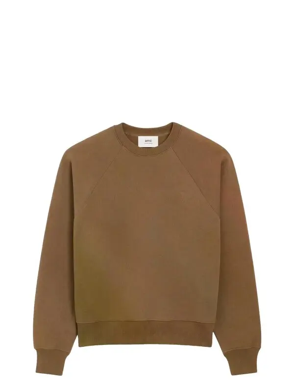 AMI Paris De Coeur Sweatshirt - Brown