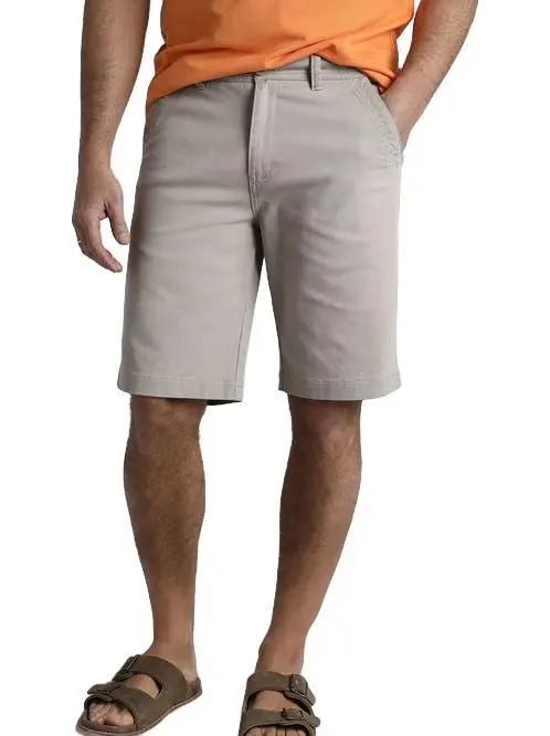 WEIRD FISH Rayburn Flat Front Shorts - Flint Stone