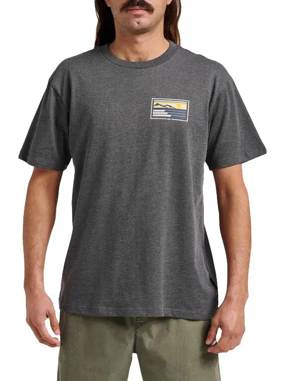 Quiksilver Coastal Vibes Graphic T-shirt - Charcoal Heather