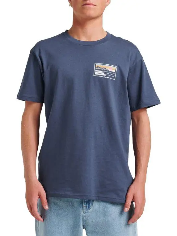 Quiksilver Coastal Vibes Graphic T-shirt - Navy