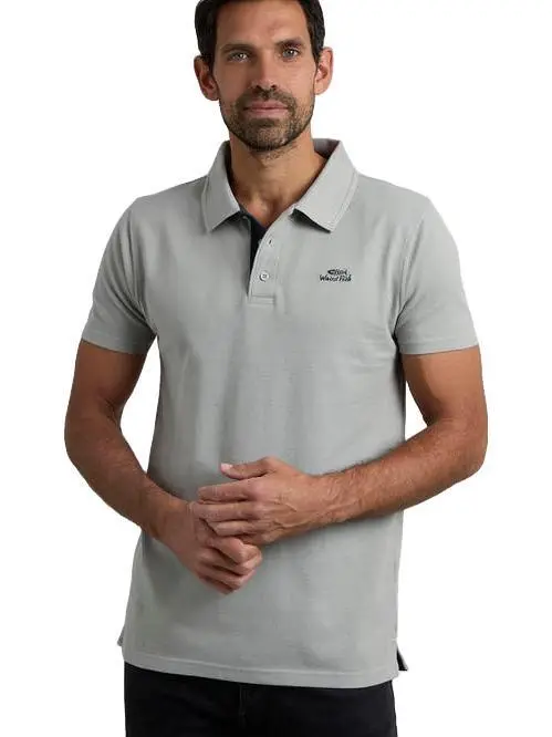 WEIRD FISH Miles Pique Polo - Limestone