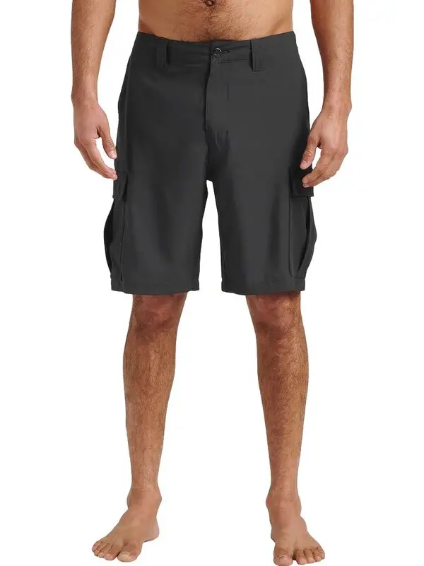 Quiksilver Union Amphibian Cargo 20 Hybrid Shorts - Black