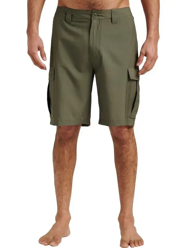 Quiksilver Union Amphibian Cargo 20 Hybrid Shorts - Grape Leaf