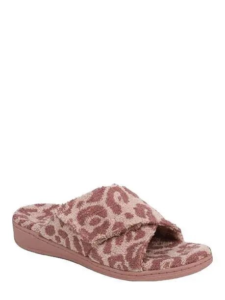 Vionic Relax Ii Plush Slide Sandal - Pink Multi