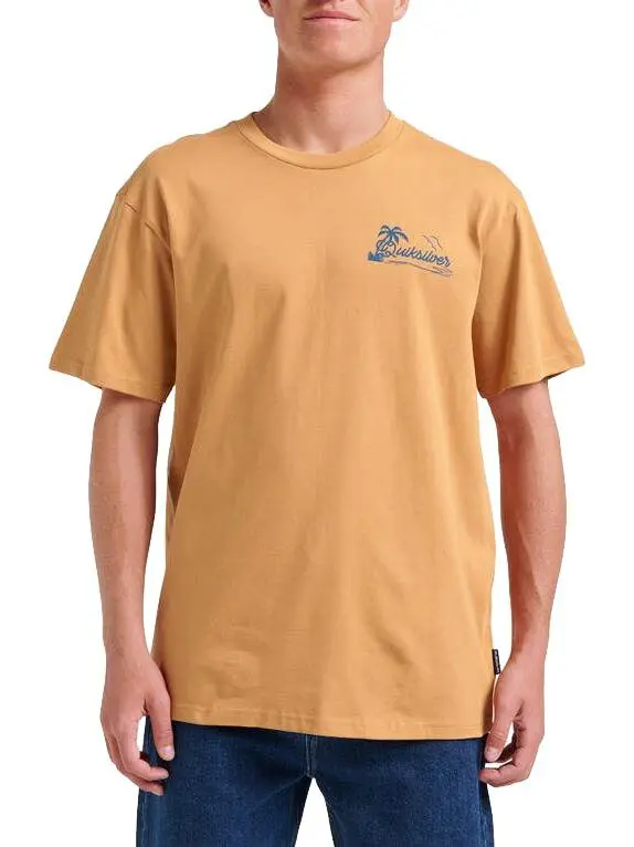 Quiksilver Island Vibin' Graphic T-shirt - Almond