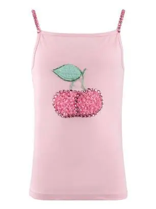 LOLA + THE BOYS Gem Cherry Tank - Pink