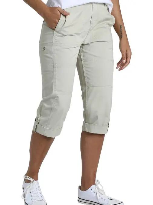 WEIRD FISH Salena 3/4 Length Trousers - Oyster