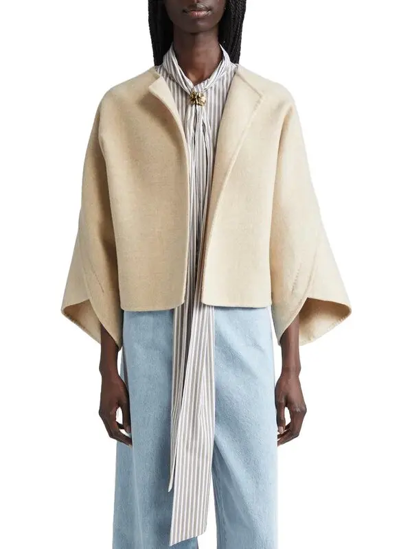 Max Mara Ovada Virgin Wool & Cashmere Jacket - Sand