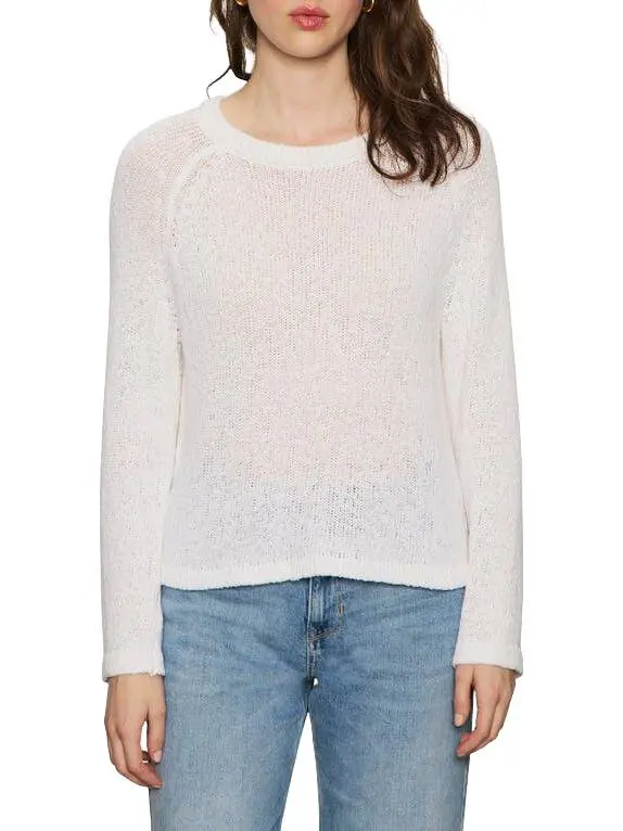 Sanctuary Cotton Blend Sweater - Bleached White