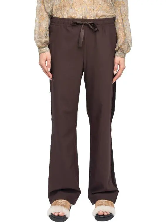 Zadig&Voltaire Poma Tailleur Drawstring Pants - Dark Chocolate