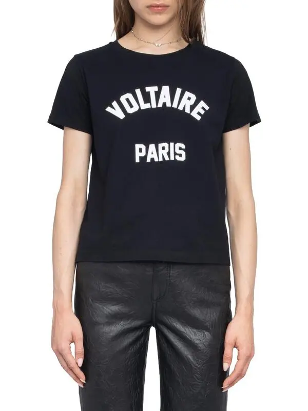 Zadig&Voltaire Cotton Graphic T-shirt - Black