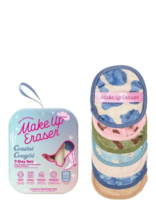 THE ORIGINAL MAKEUP ERASER Coastal Cowgirl 7-day Reusable Makeup Eraser Set - Multi