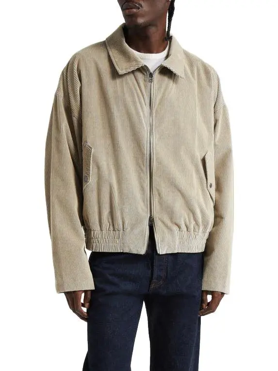 THE ELDER STATESMAN Corduroy Jacket - Silver/ Camel