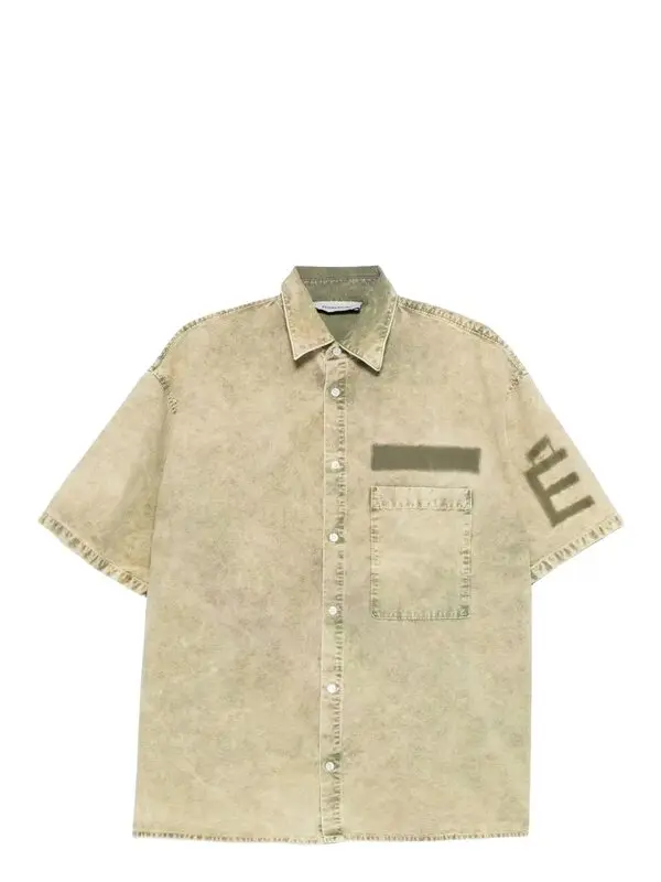 ÉTUDES STUDIO Boxy Ripstop Shirt - Green