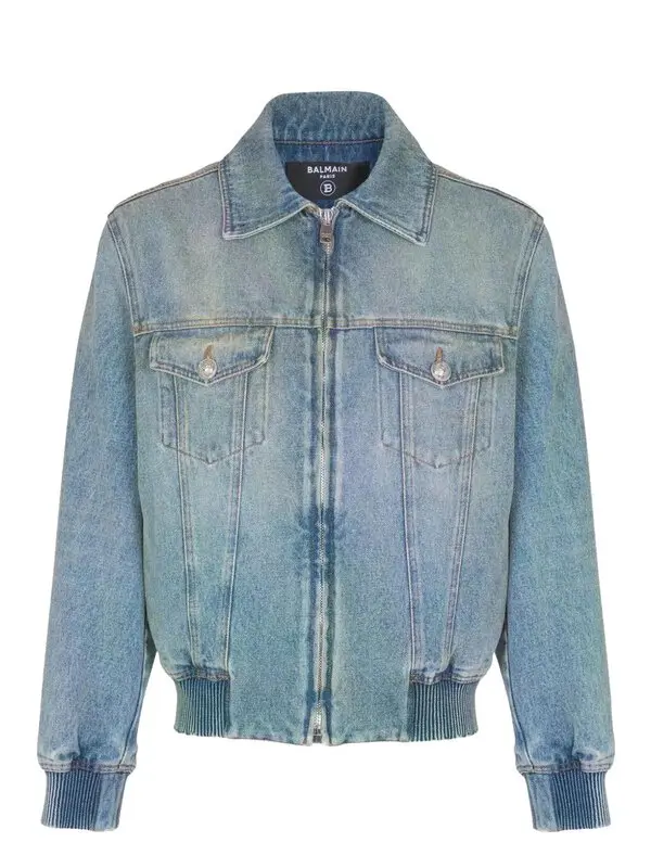 Balmain Cotton Jacket - Blue