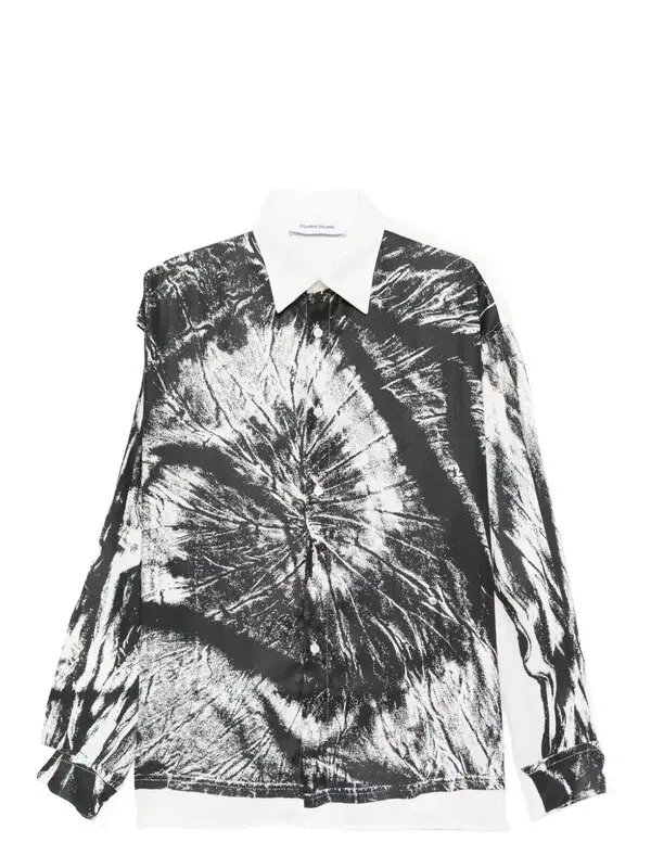 Études Studio Trompe L'oeil Printed Shirt - Black
