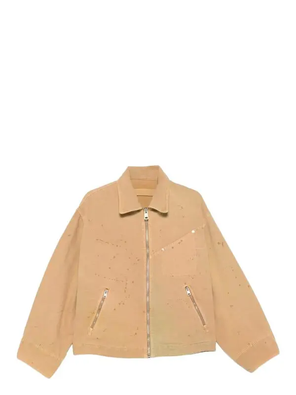 ÉTUDES STUDIO Zipped Paint-splatter Jacket - Neutrals