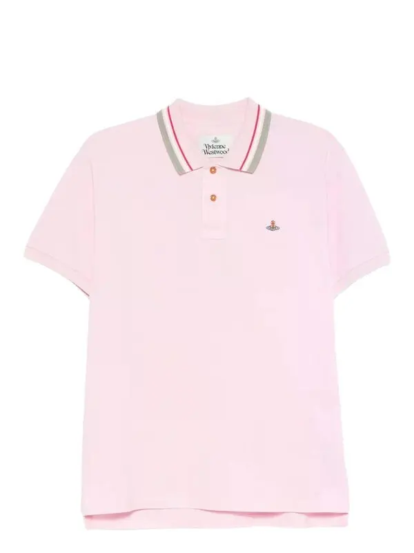 VIVIENNE WESTWOOD Tipped Polo Shirt - Pink