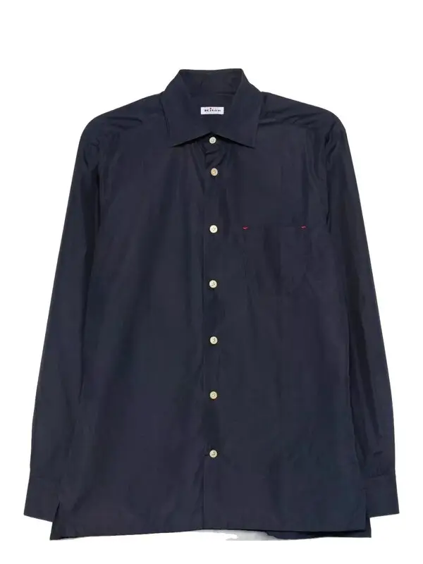 Kiton Button-fastening Pocket Shirt - Blue