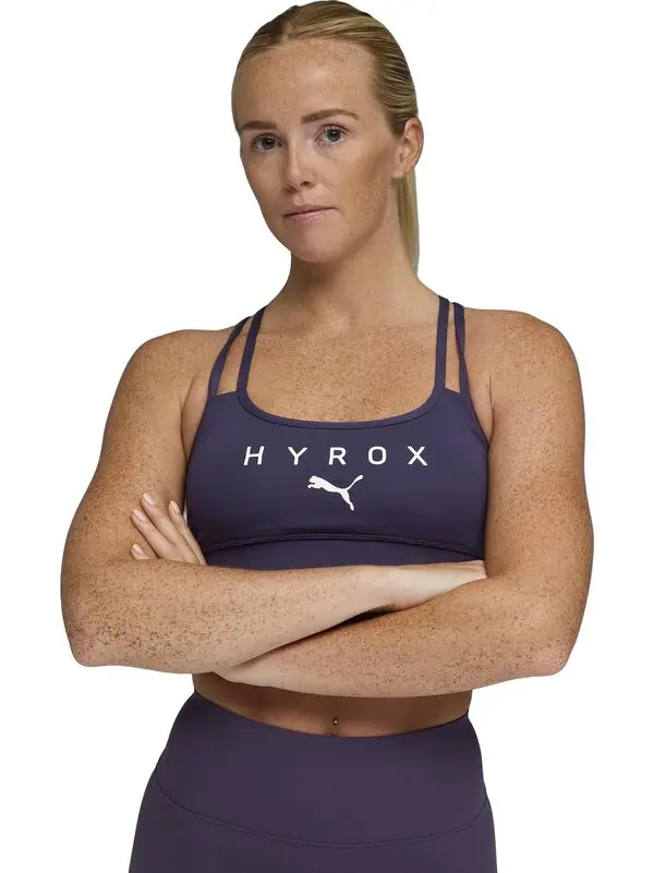 PUMA X Hyrox Move Moisture Wicking, Low Impact Sports Bra - Purple
