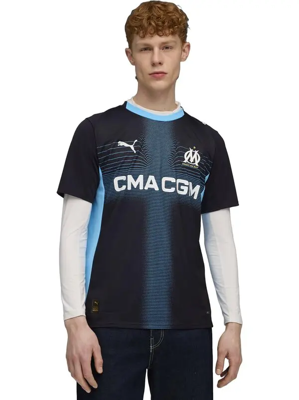 PUMA Olympique De Marseille 25/26 Soccer Jersey - New Navy-luminous Blue