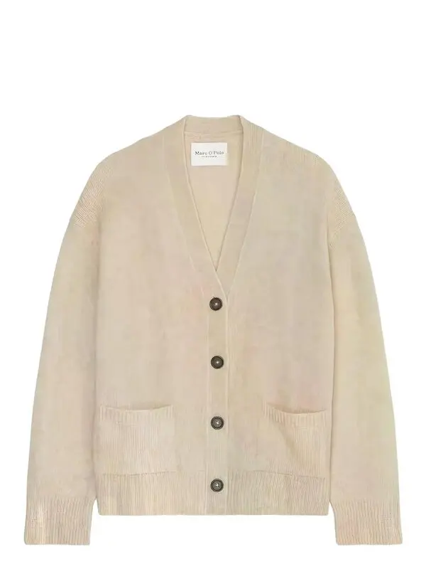 Marc O'polo Button-front V-neck Cardigan - Neutrals