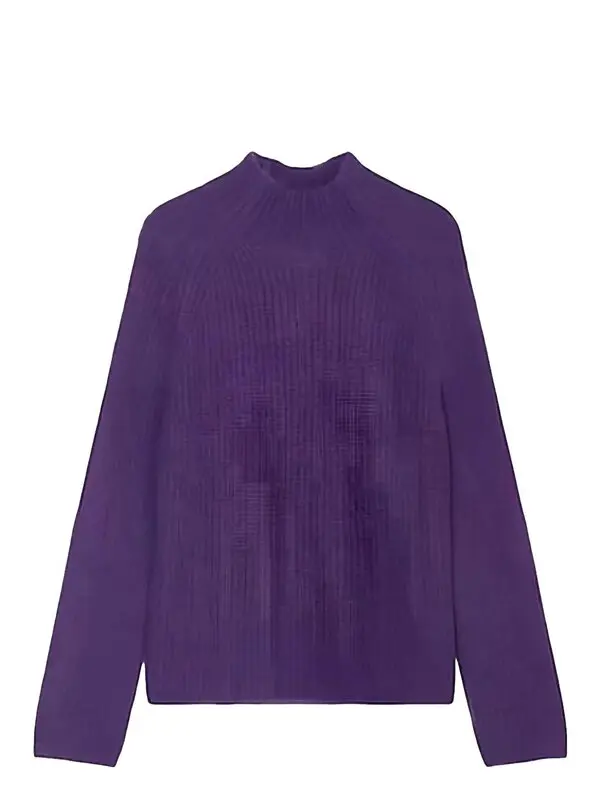 Marc O'polo Roll Neck Textured Sweater - Purple