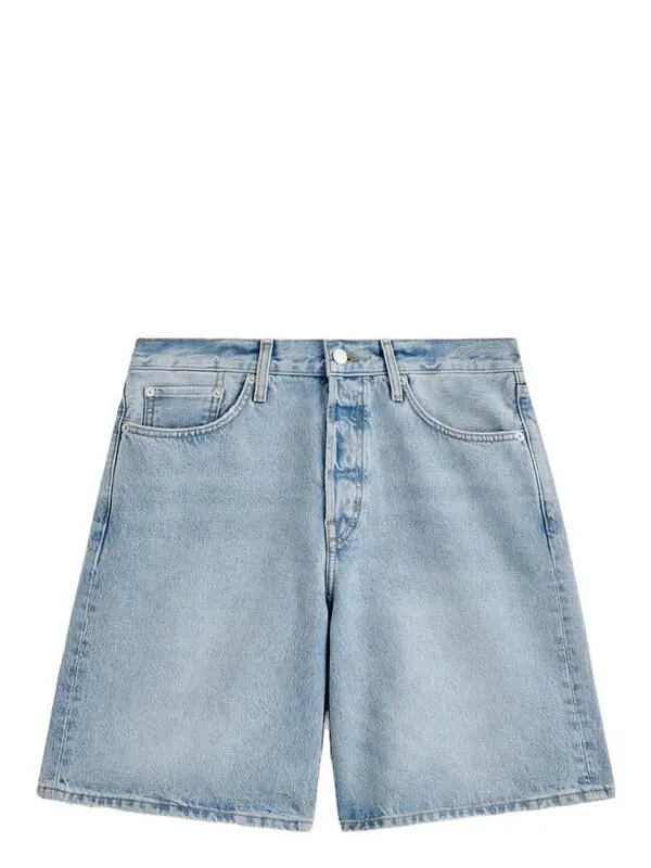 Cos Knee-length Denim Shorts - Light Blue