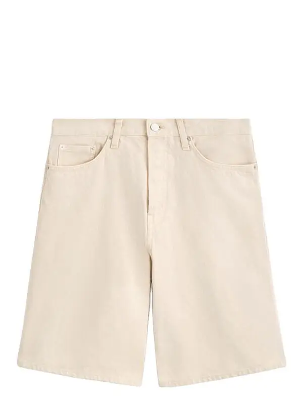 Cos Knee-length Denim Shorts - White