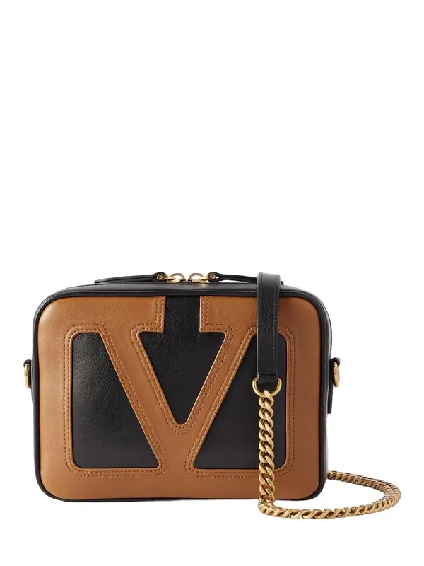 Valentino Garavani Viva Superstar Leather Shoulder Bag - Black