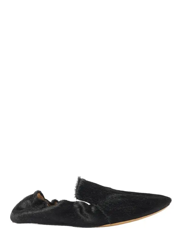 Le Monde Beryl Orlando Calf Hair Loafers - Black