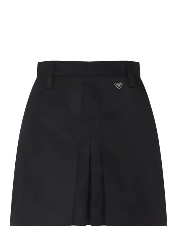 Prada Pleated Panel Skirt - F0002 Nero