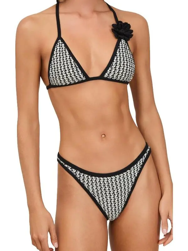 Devon Windsor Nash Crochet Bikini Top - Natural