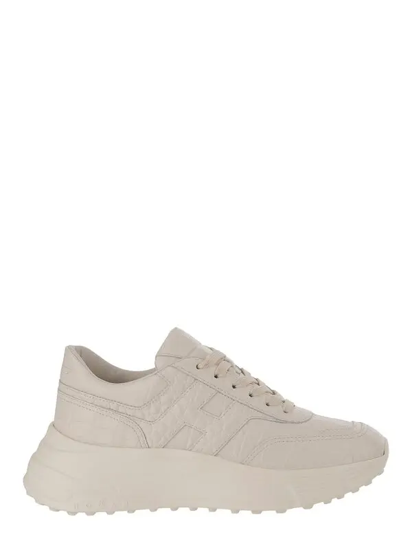 Hogan Leather Hi-fi Sneakers - Ivory