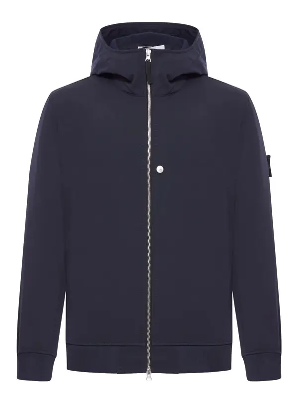 Stone Island Zip-up Coat - Blue