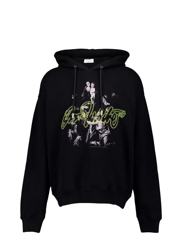 Off-White Script Mary Skate Hoodie - Black