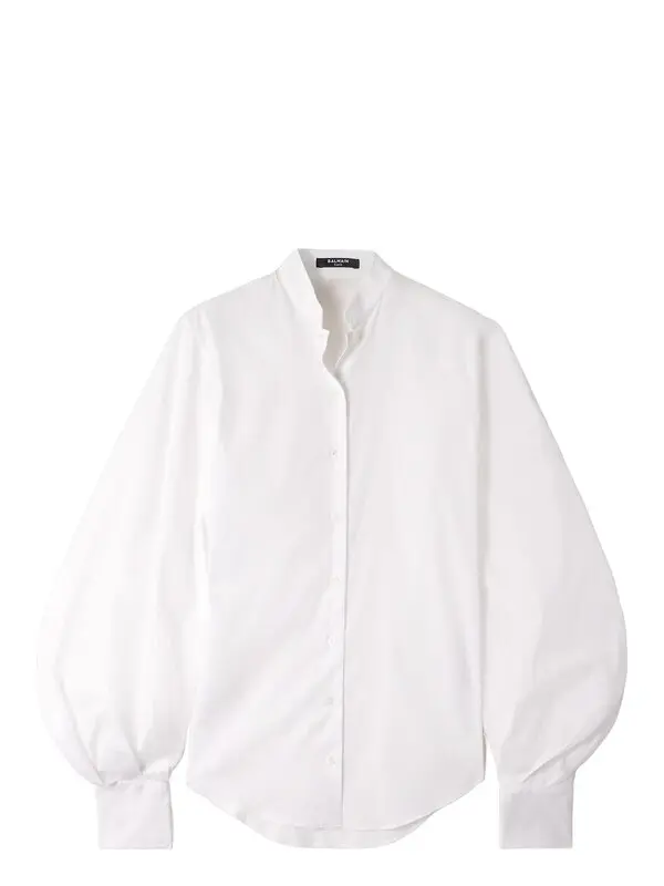 Balmain Cotton-poplin Shirt - White