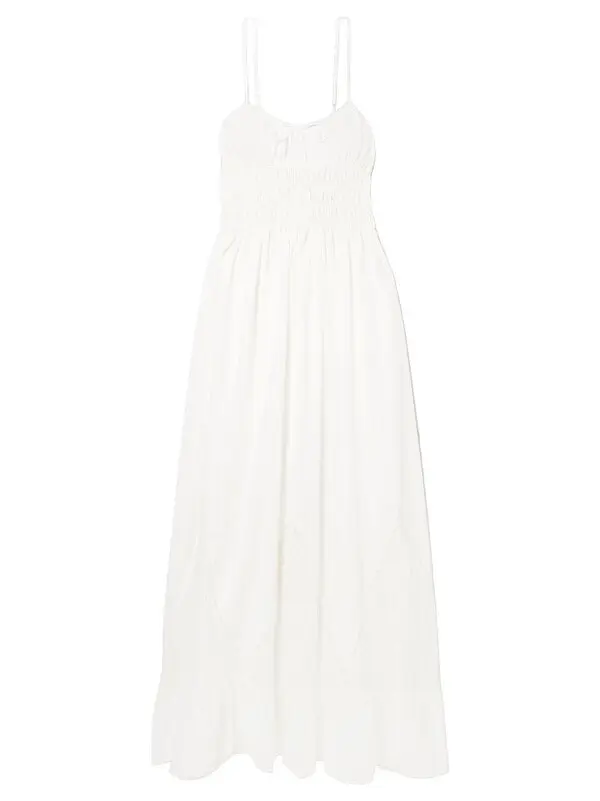 Faithfull The Brand Meline Lace-trimmed Maxi Dress - White