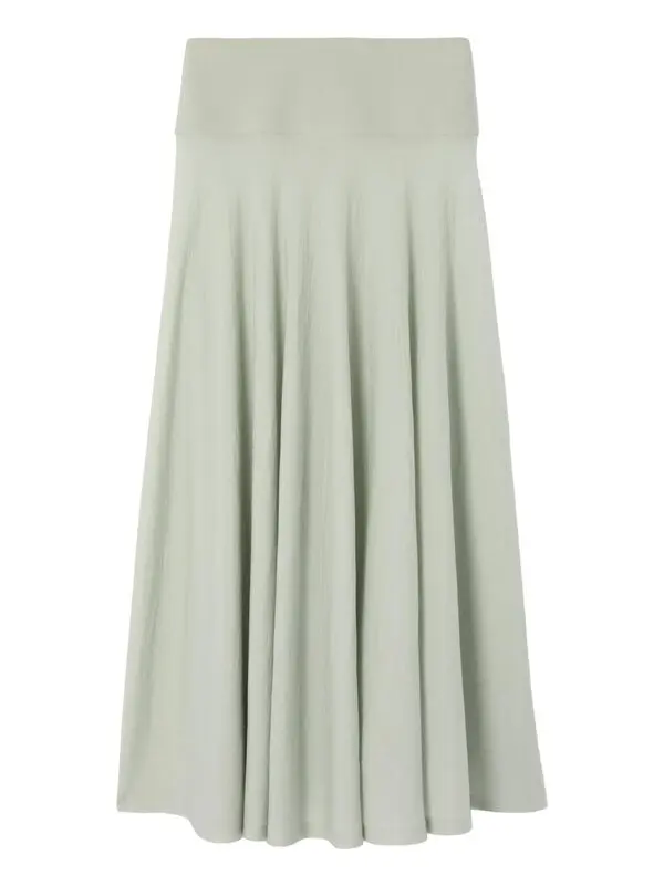 Alaïa Wool-blend Maxi Skirt - Green