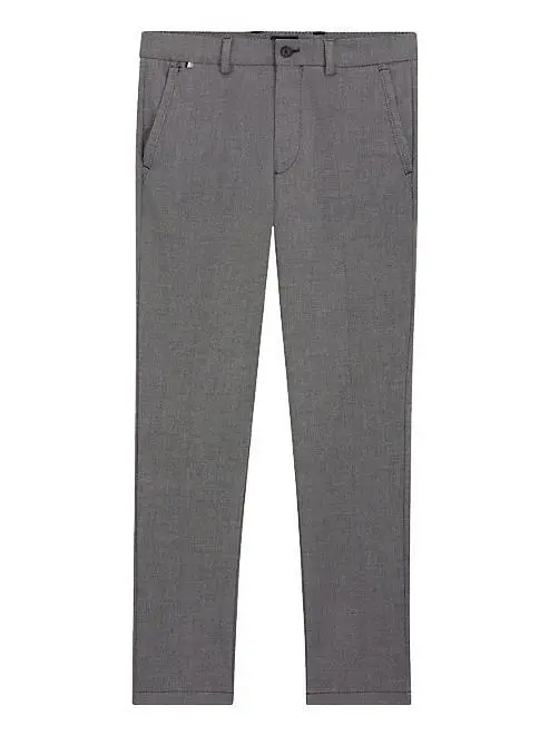 Hugo Boss Tailored Slim-fit Woven Trousers - Black