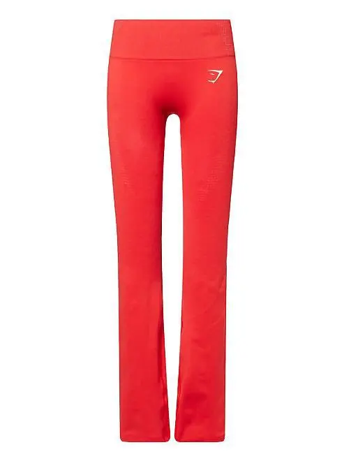 GYMSHARK Vital Sculpt Seamless Fla Studio Leggings - Red