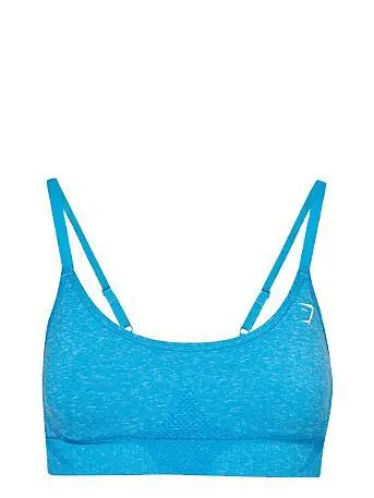 GYMSHARK Vital Seamless Stretch-woven Sports Bra - Blue