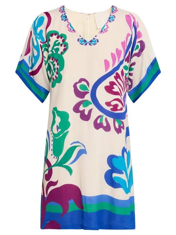 Johnny Was Floral & Paisley-print Shift Dress - Jonis Dream