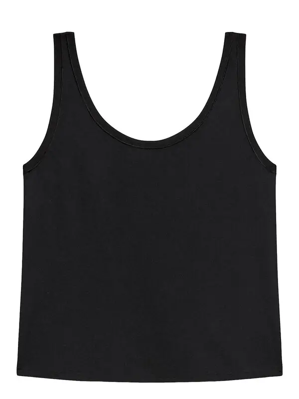 Theory Trim Tank Top - Black