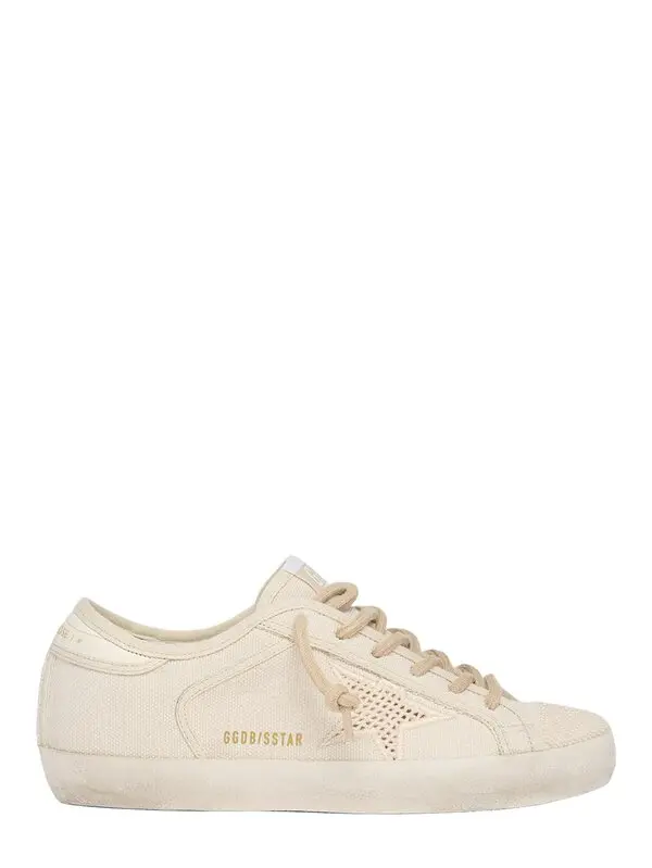 Golden Goose Super-star Canvas Low-top Sneakers - Pearl Grey