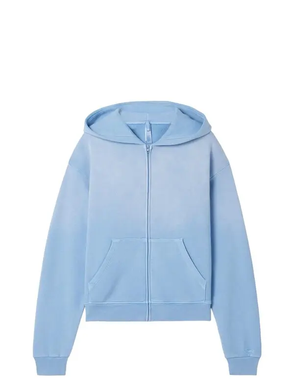 SKIMS French Terry Zip-up Hoodie - Blue