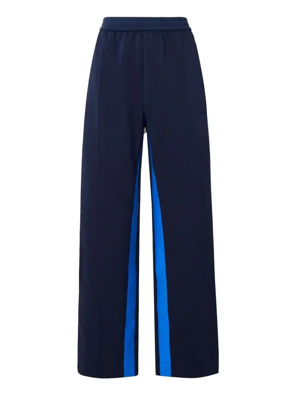ADIDAS ORIGINALS Wales Bonner Two-tone Recycled Piqué Track Pants - Blue