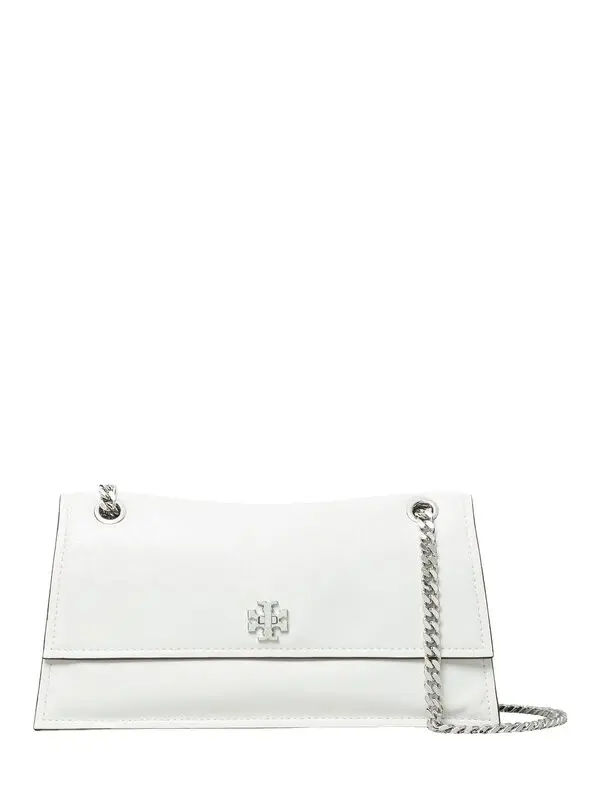 Tory Burch Kira Turnlock Leather Convertible Shoulder Bag - Bianco