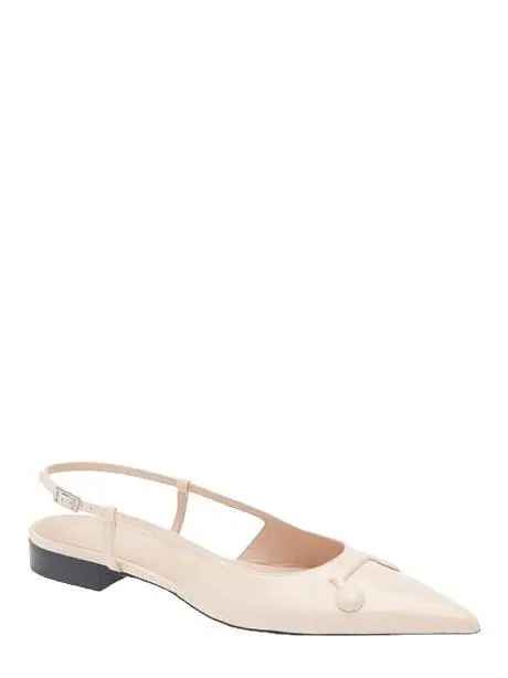 Marni Trunkaroo Pointed-toe Slingback Flat - Rose