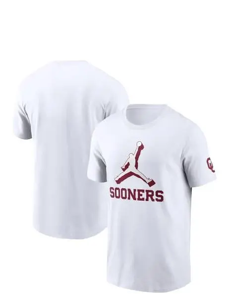 JORDAN BRAND Oklahoma Sooners Primetime 2-hit Swoosh T-shirt - White